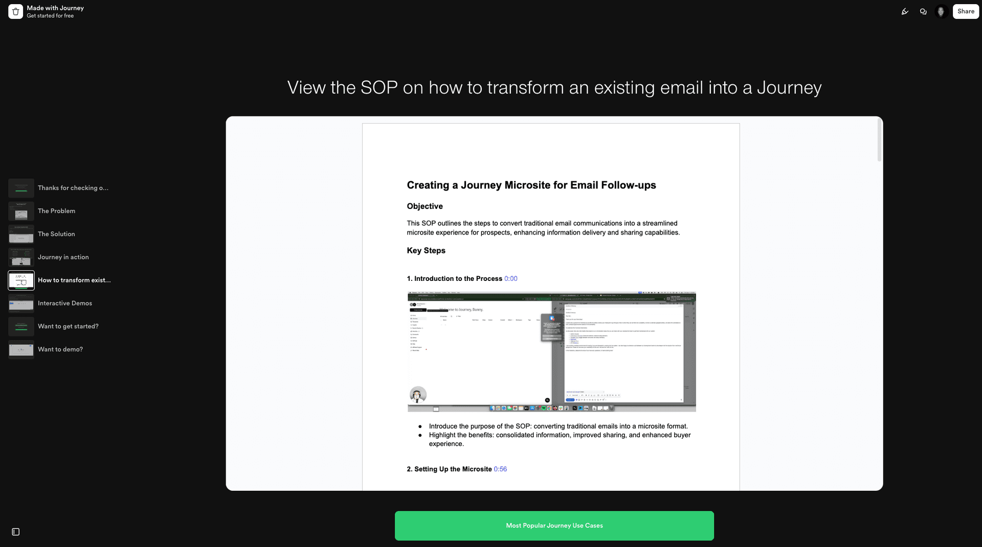 Journey | Stop Sending Folders. Send One Page.